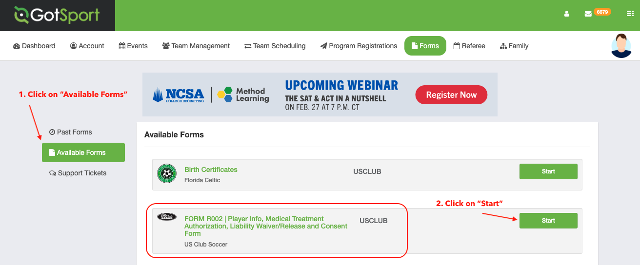 How to Complete US Club Form R002 | Florida Celtic Soccer Club ...